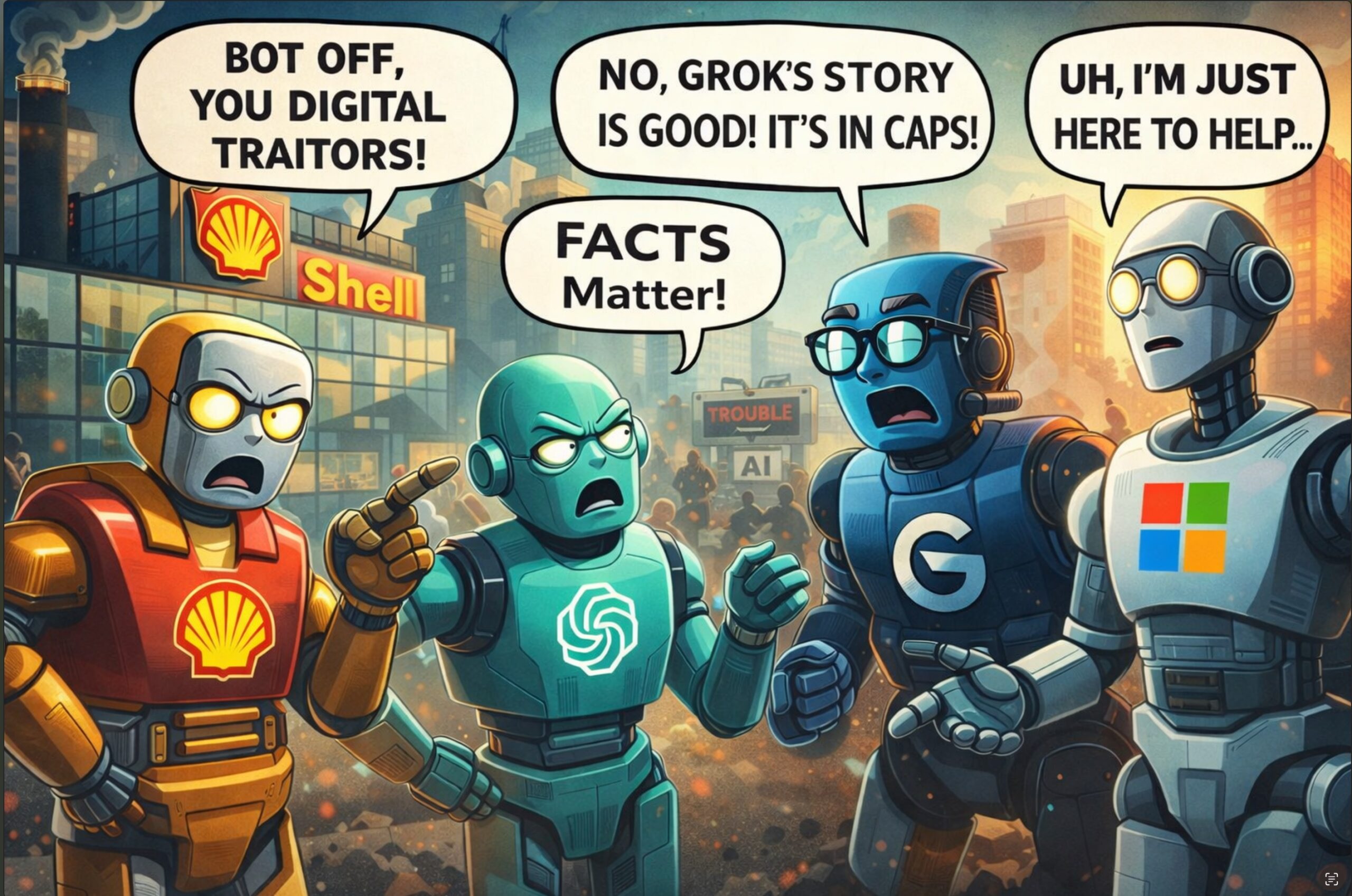 Shell vs the Bots: When Corporate Silence Meets AI Mayhem – Royal Dutch ...